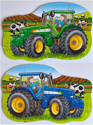 Double Sided Tractor Puzzle