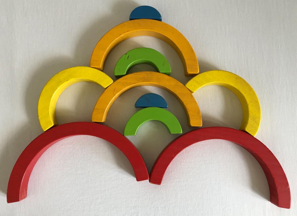 Wooden Rainbow Stacker